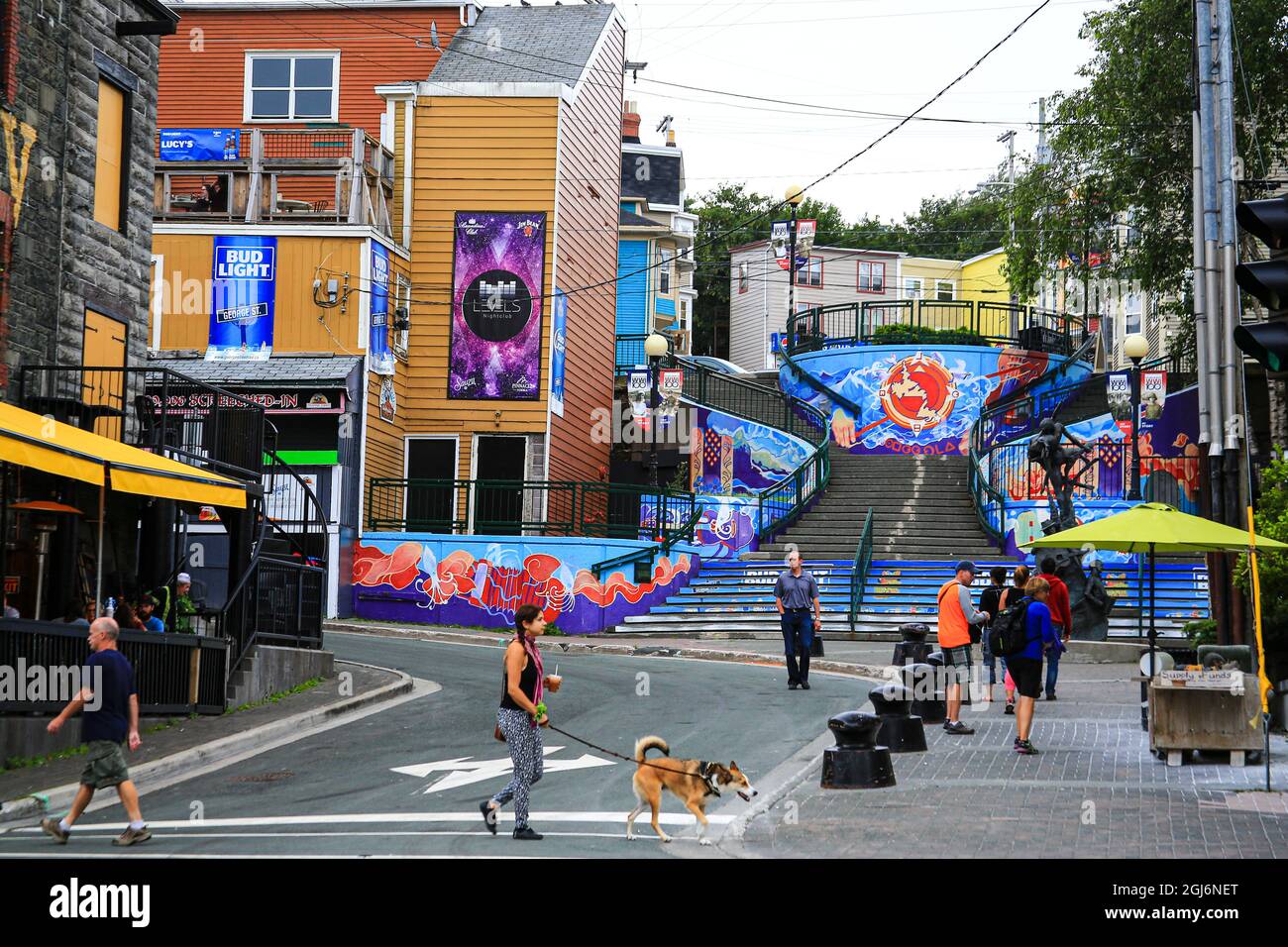 Canada, Newfoundland and Labrador. Downtown St. John's Stock Photo - Alamy