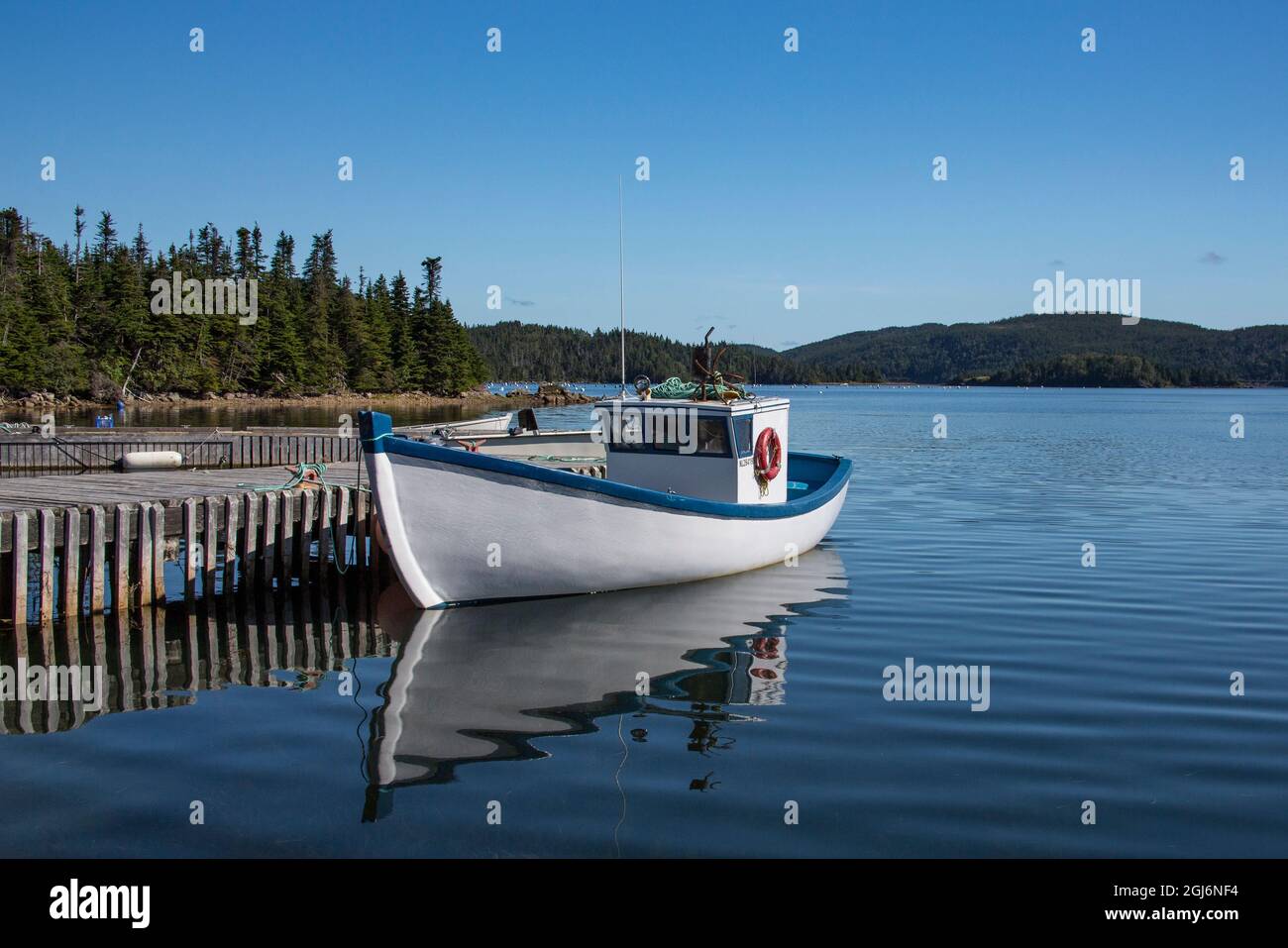 Canada, Newfoundland and Labrador. Fishing boat Stock Photo - Alamy