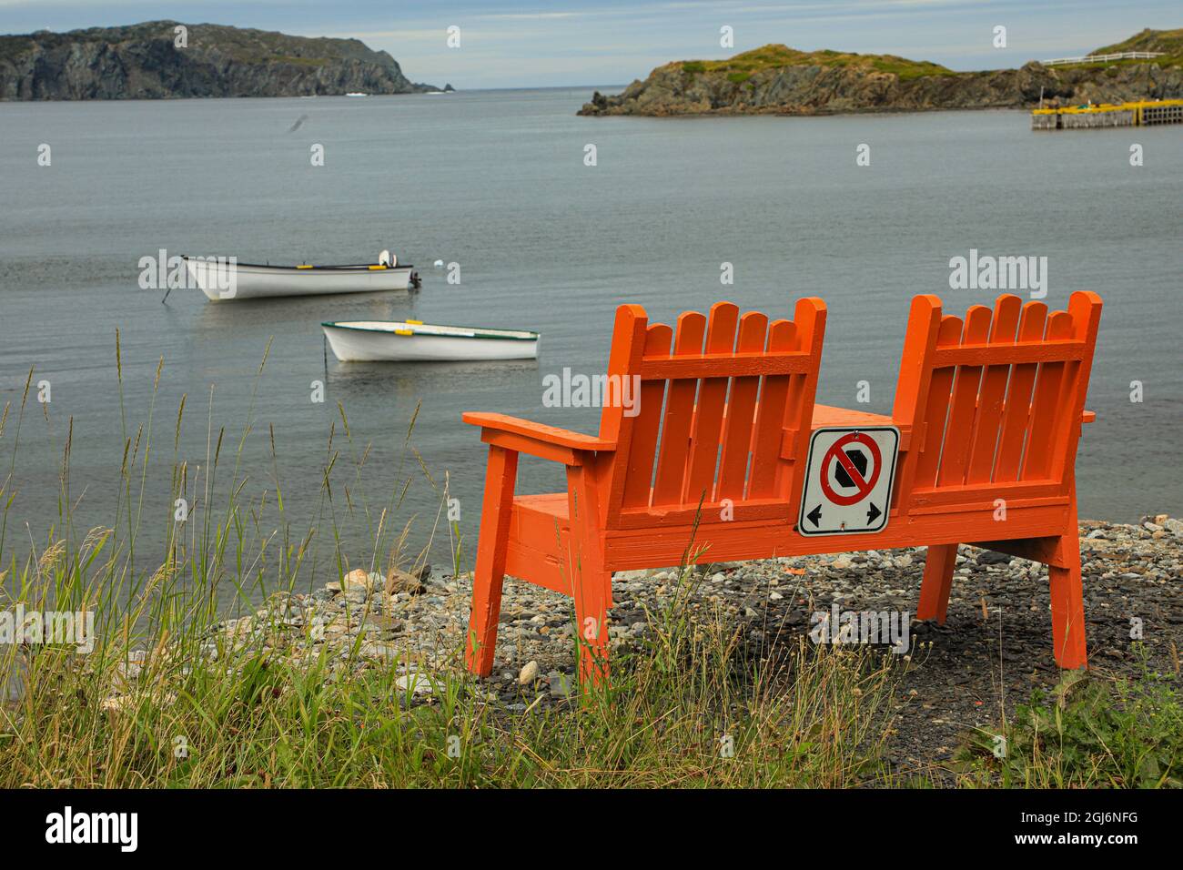 Canada, Newfoundland and Labrador. Sheltered cove in Twillingate Stock ...