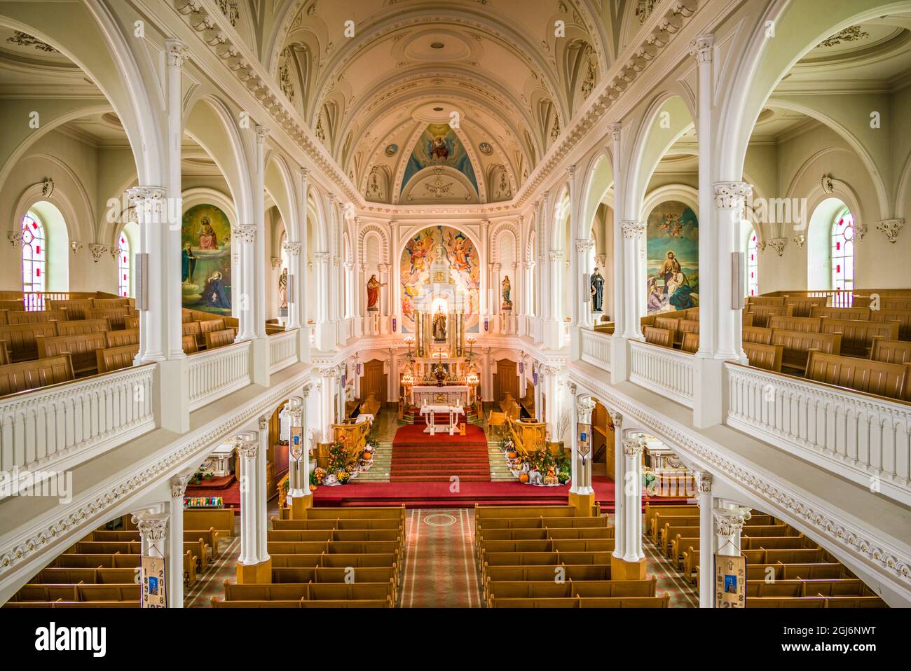 Cheticamp nova scotia church hi-res stock photography and images - Alamy