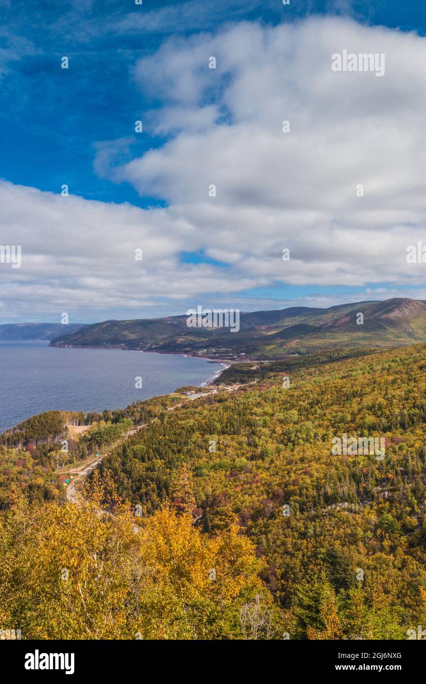 Canada, Nova Scotia, Cabot Trail. Pleasant Bay, Cape Breton Highlands ...