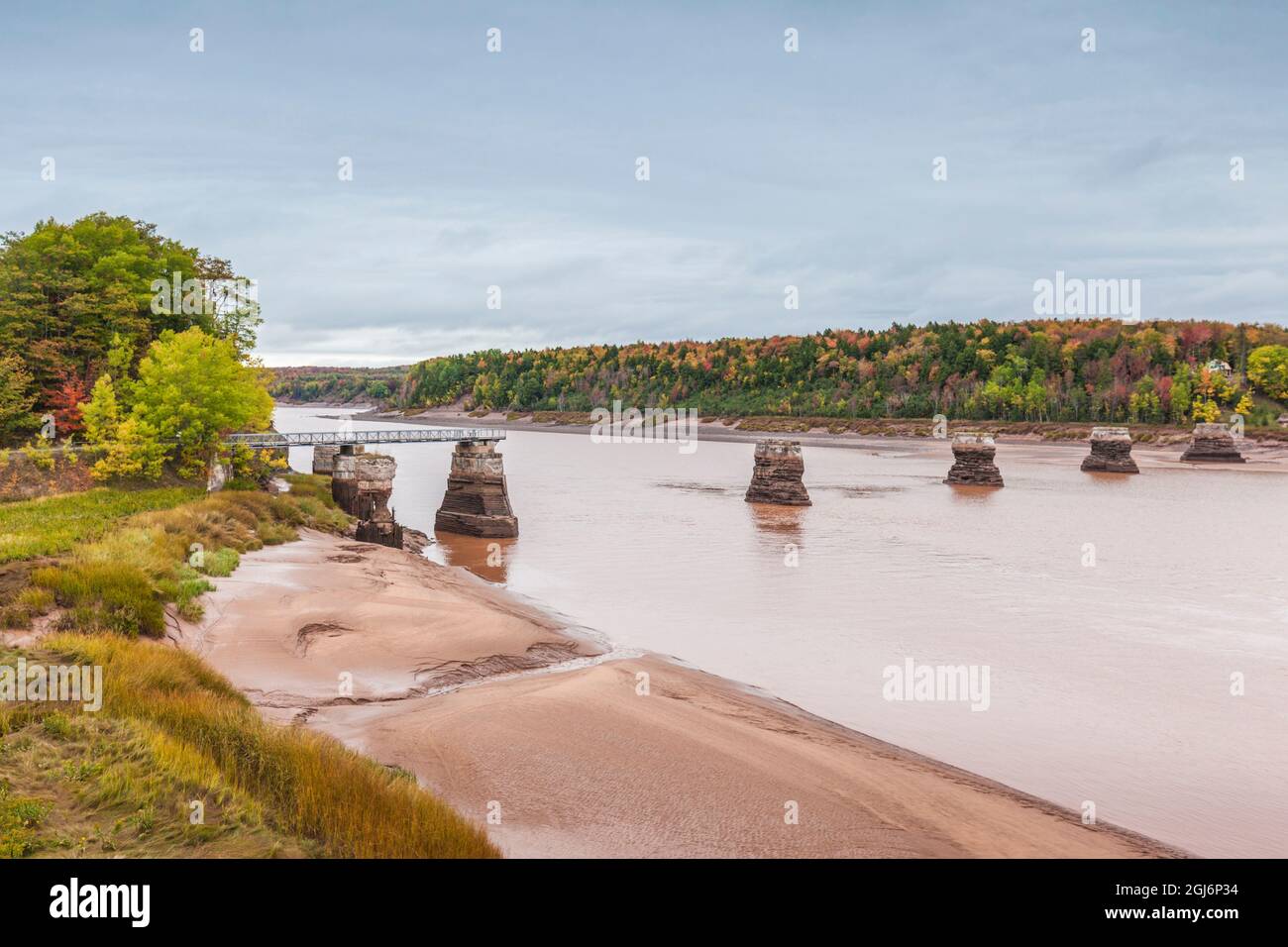 Canada, Nova Scotia, Green Oaks. Fundy Tidal Interpretive Area ...