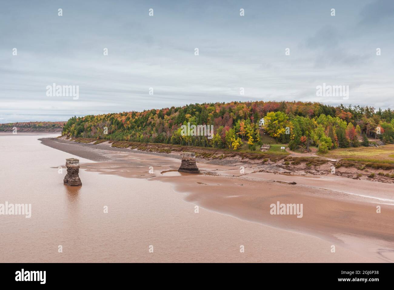 Canada, Nova Scotia, Green Oaks. Fundy Tidal Interpretive Area ...