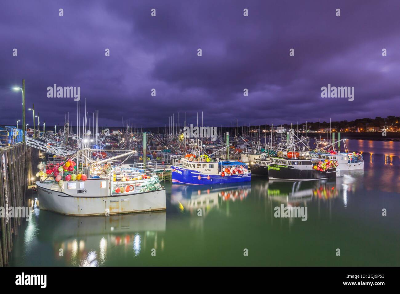 Canada, Nova Scotia, Digby. World's largest scallop boat fleet Stock ...