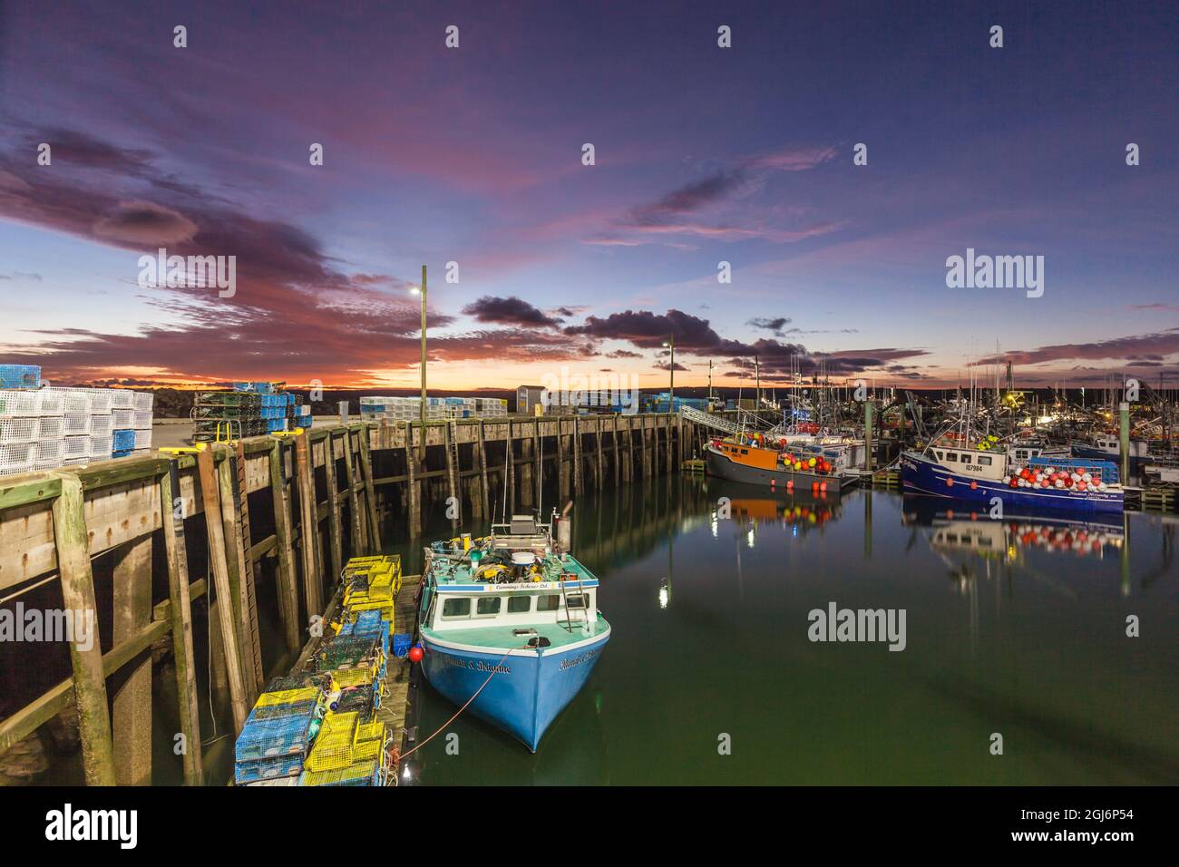 Canada, Nova Scotia, Digby. World's largest scallop boat fleet Stock ...