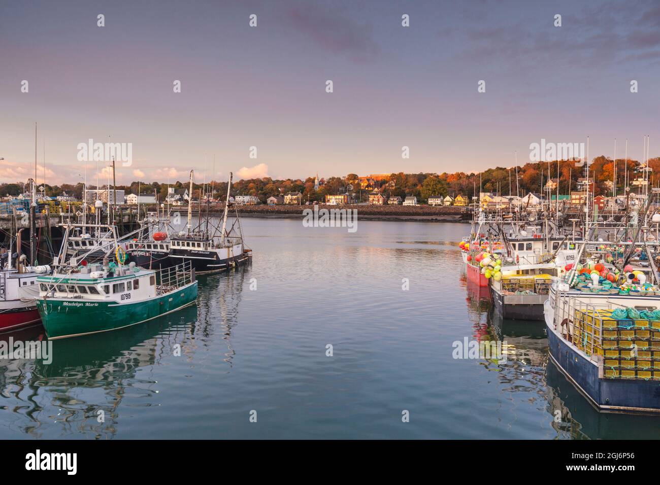 Canada, Nova Scotia, Digby. World's largest scallop boat fleet Stock ...