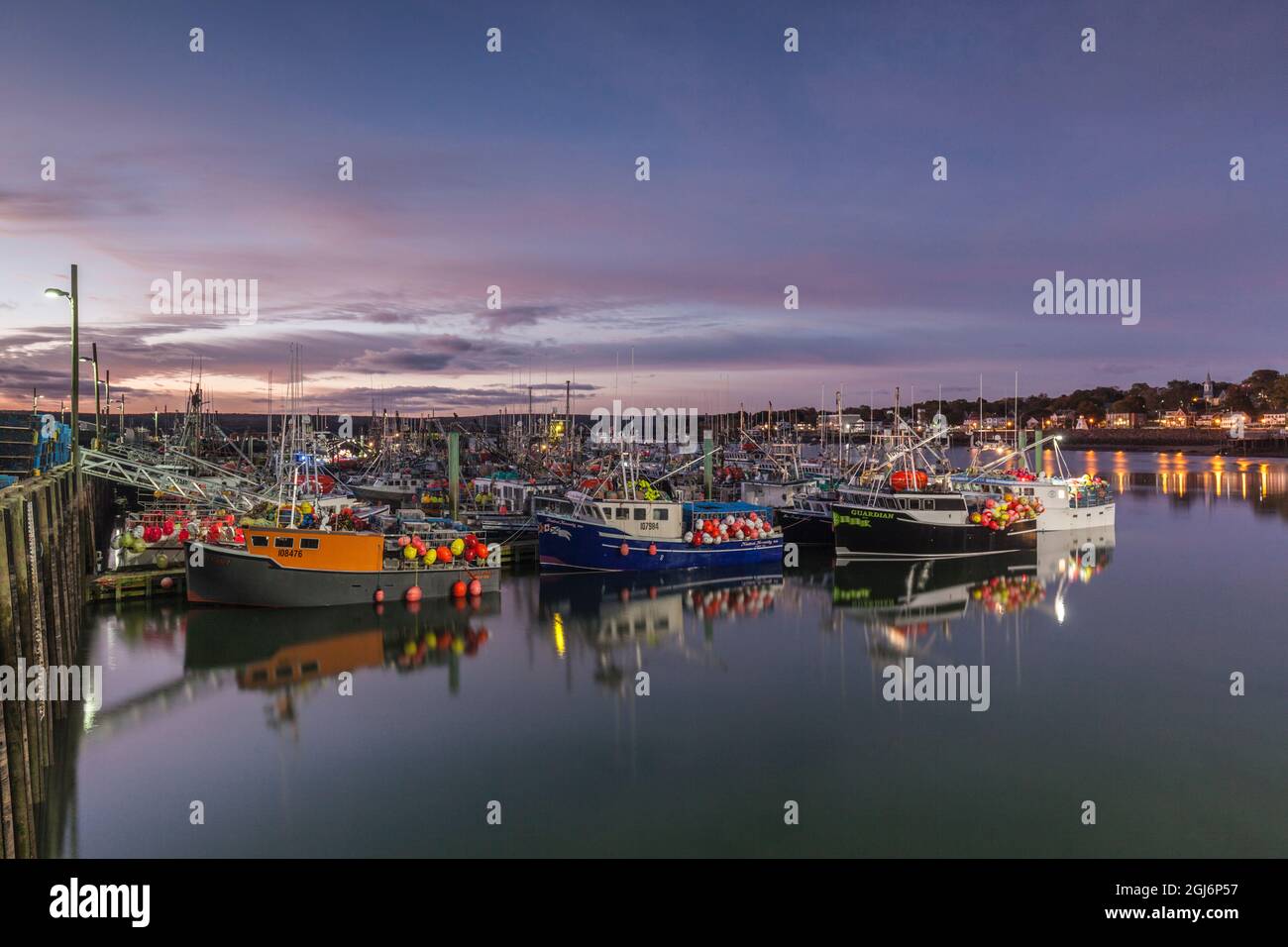Canada, Nova Scotia, Digby. World's largest scallop boat fleet Stock ...