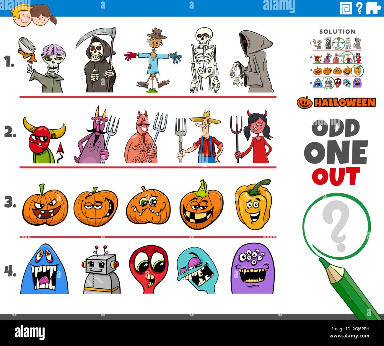 Odd character Stock Vector Images - Alamy