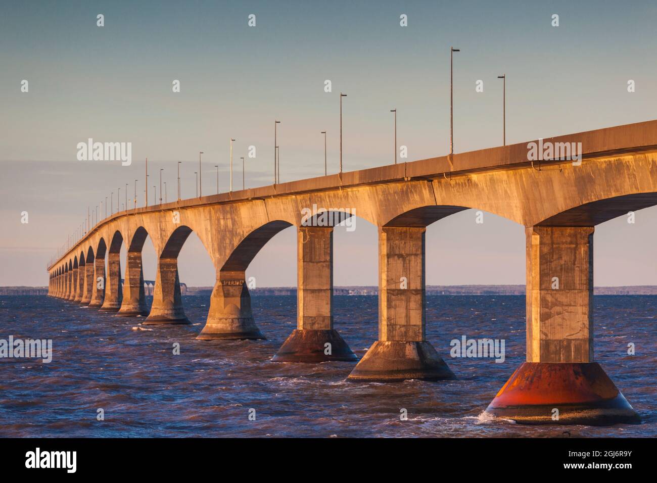 Canada, Prince Edward Island, Borden. Confederation Bridge, on the ...
