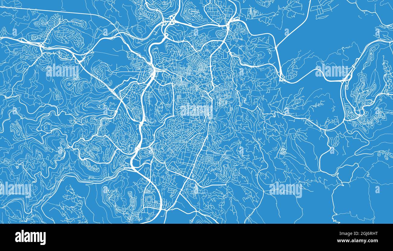 Israel jerusalem map hi-res stock photography and images - Alamy