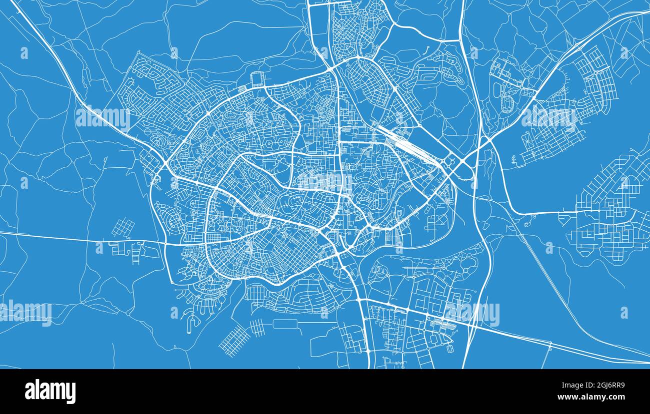 Urban vector city map of Be'er Sheva, Israel, middle east Stock Vector ...