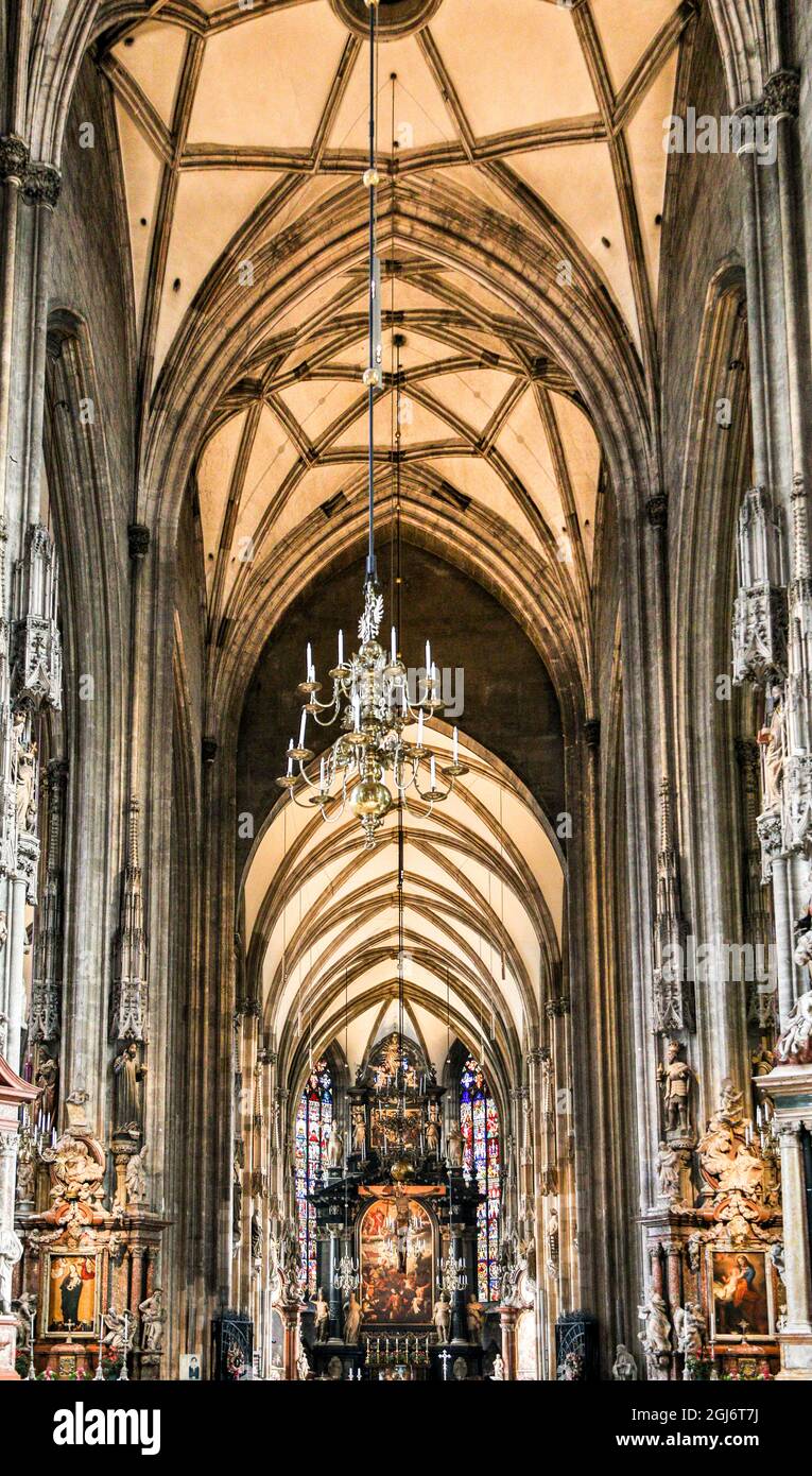 Europe, Austria, Vienna, St. Stephen's Cathedral in the Inner City ...