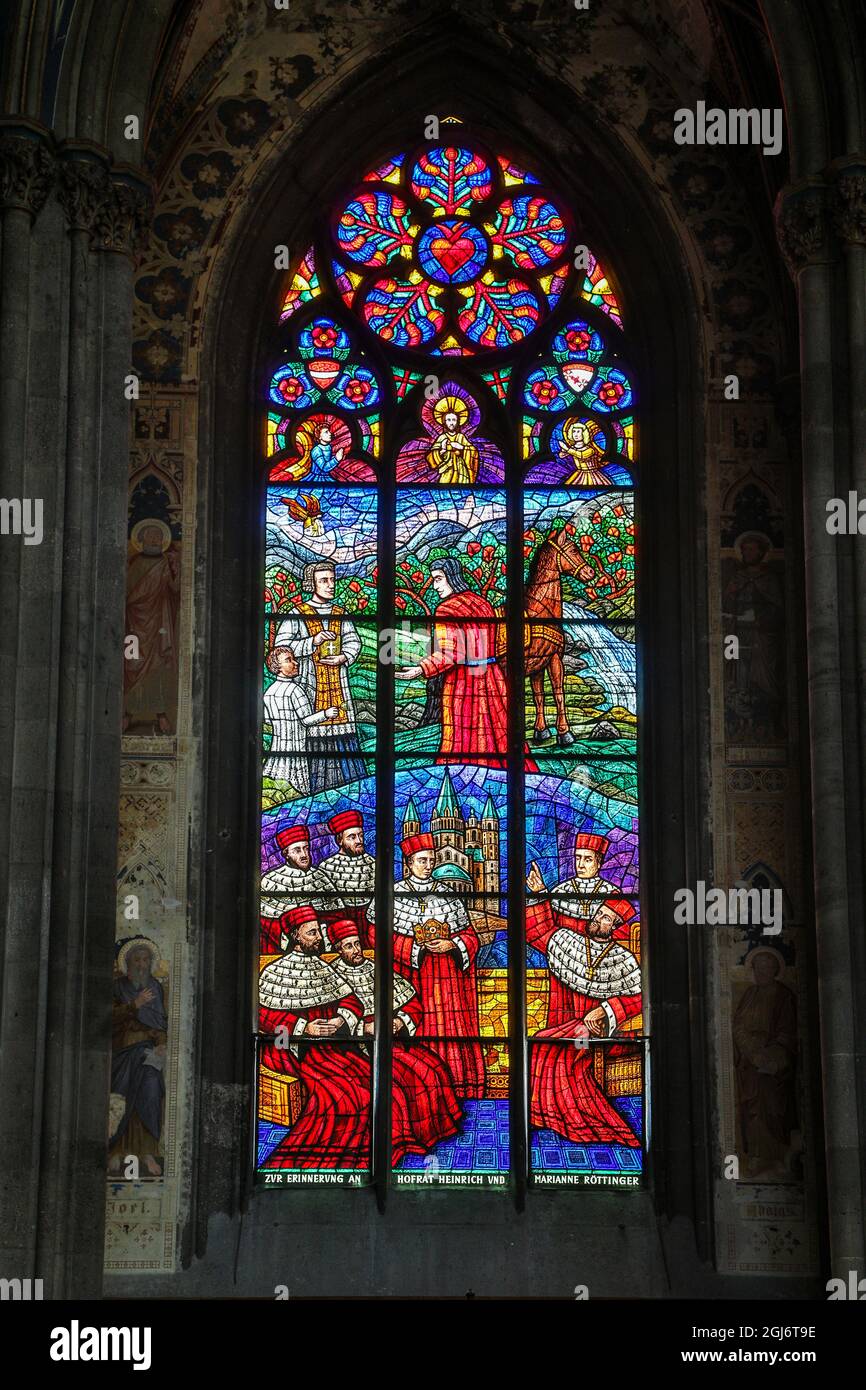 Vienna austria stained glass window hi-res stock photography and images ...