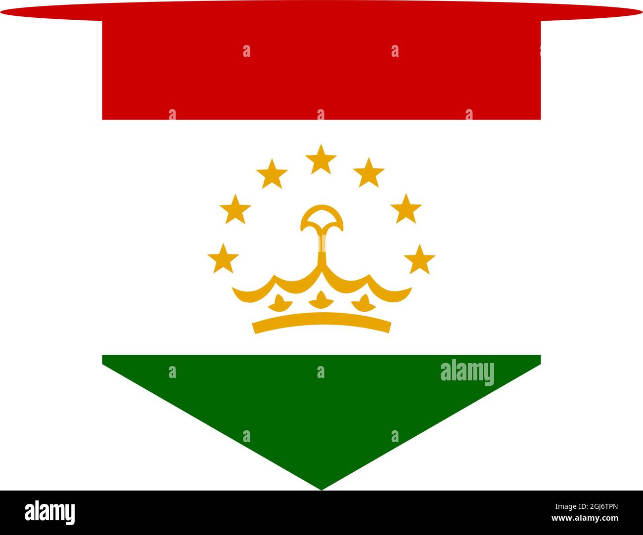 Tajikistan flag icon logo design vector template Stock Vector Image ...