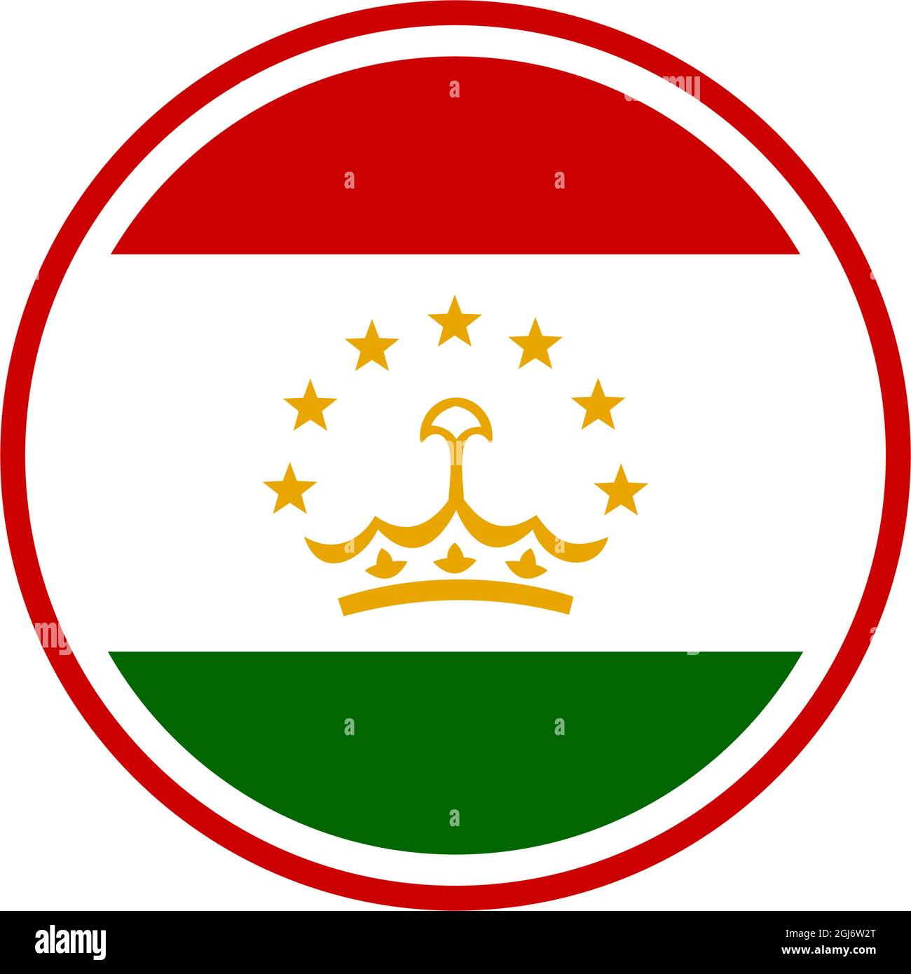 Tajikistan flag icon logo design vector template Stock Vector Image ...