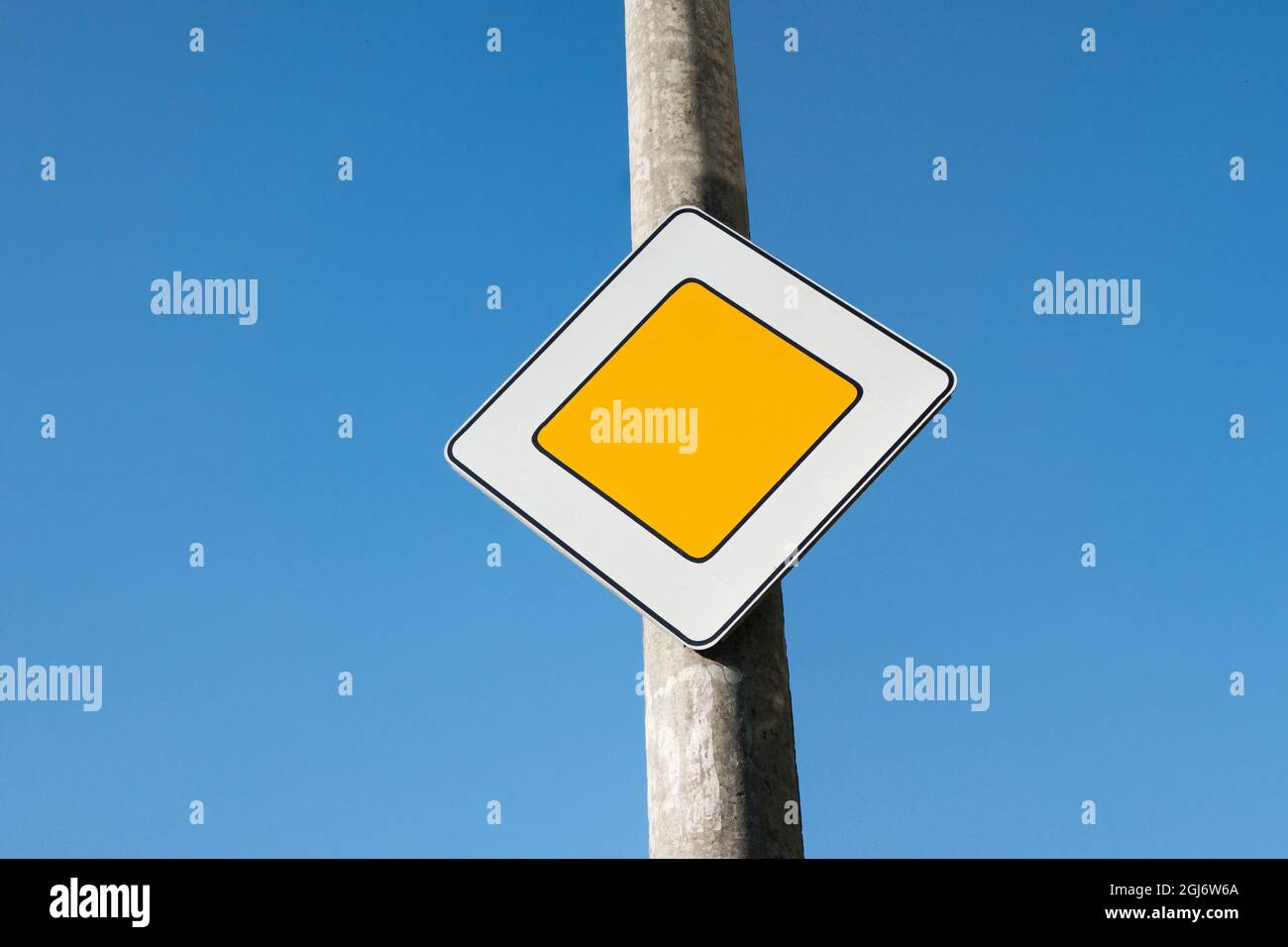 Priority road traffic sign High Resolution Stock Photography and Images ...