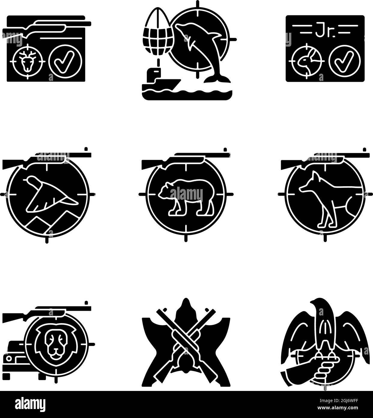 Safari hunting rifle icon Stock Vector Images - Alamy