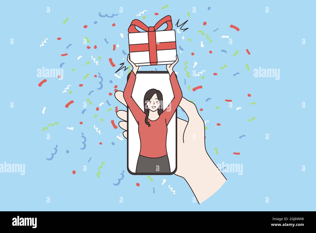Money gift in female Stock Vector Images - Alamy