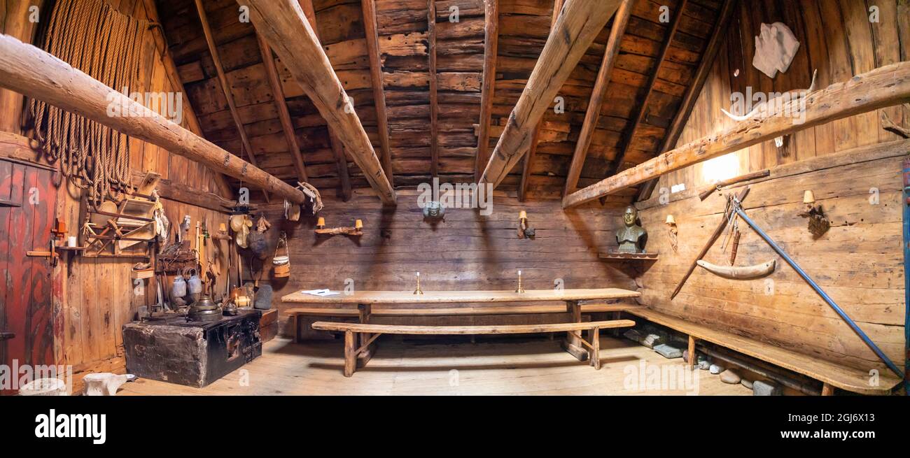 Viking House Interior Interior Of A Viking Home Hi Res Stock