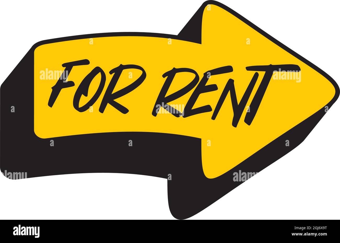 For Rent plank sign logo vector design Stock Vector Image & Art - Alamy