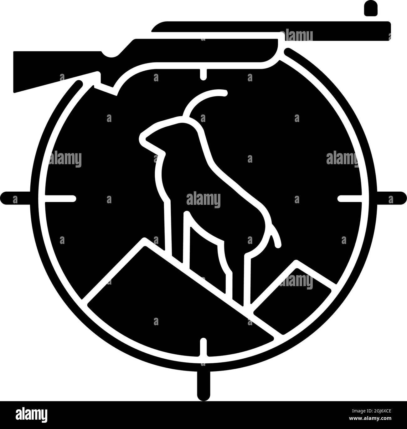 Shooting glyph icon hunting Stock Vector Images - Alamy