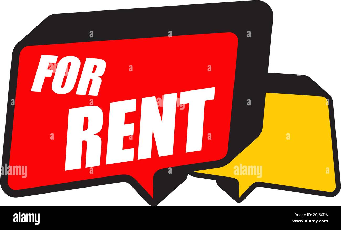 For Rent plank sign logo vector design Stock Vector Image & Art - Alamy
