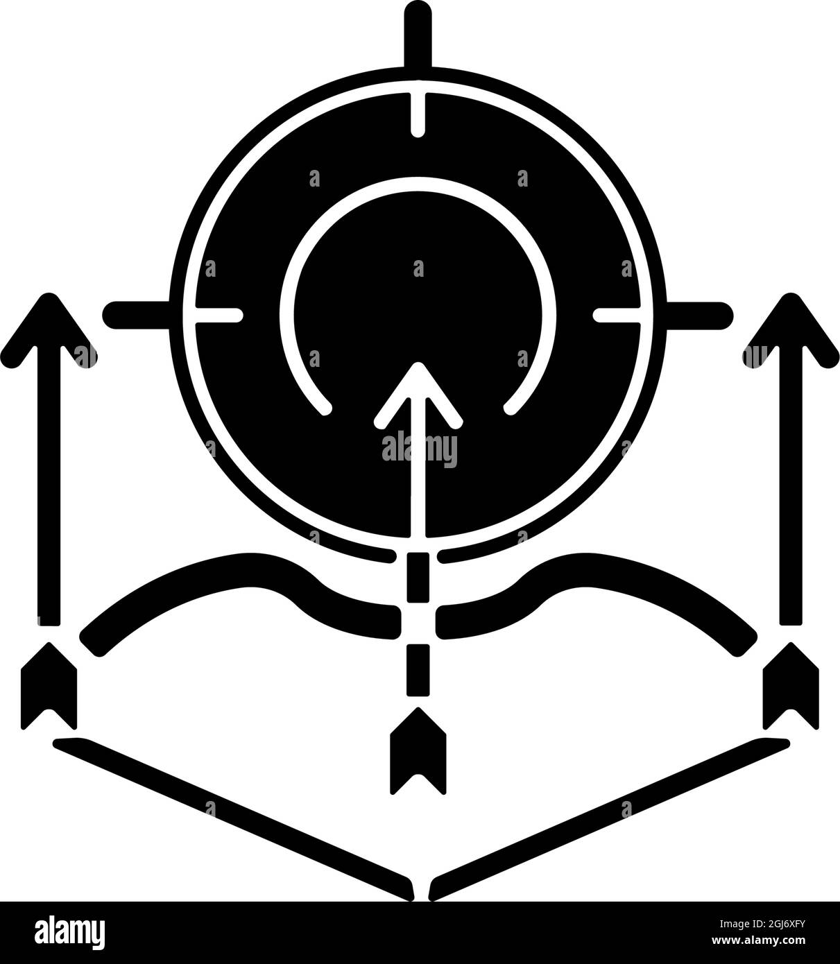 Deer hunter bow arrow Cut Out Stock Images & Pictures - Alamy