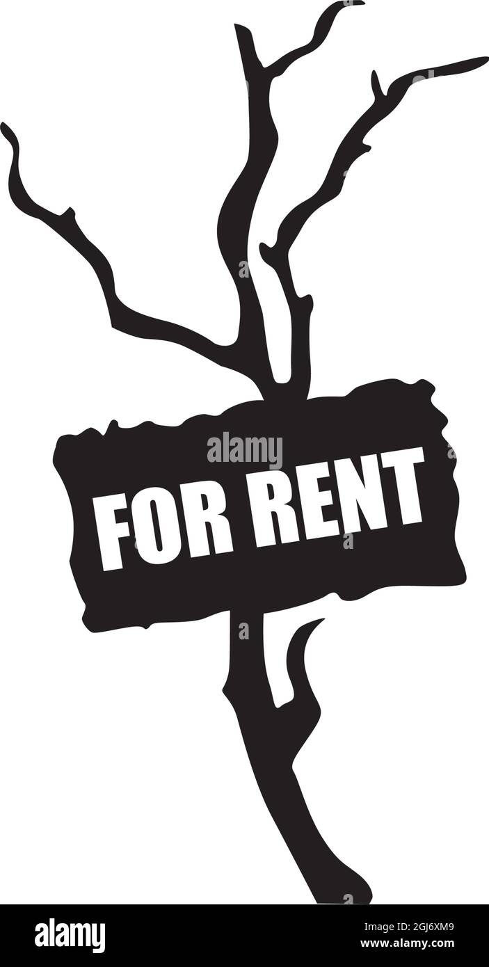 For Rent plank sign logo vector design Stock Vector Image & Art - Alamy