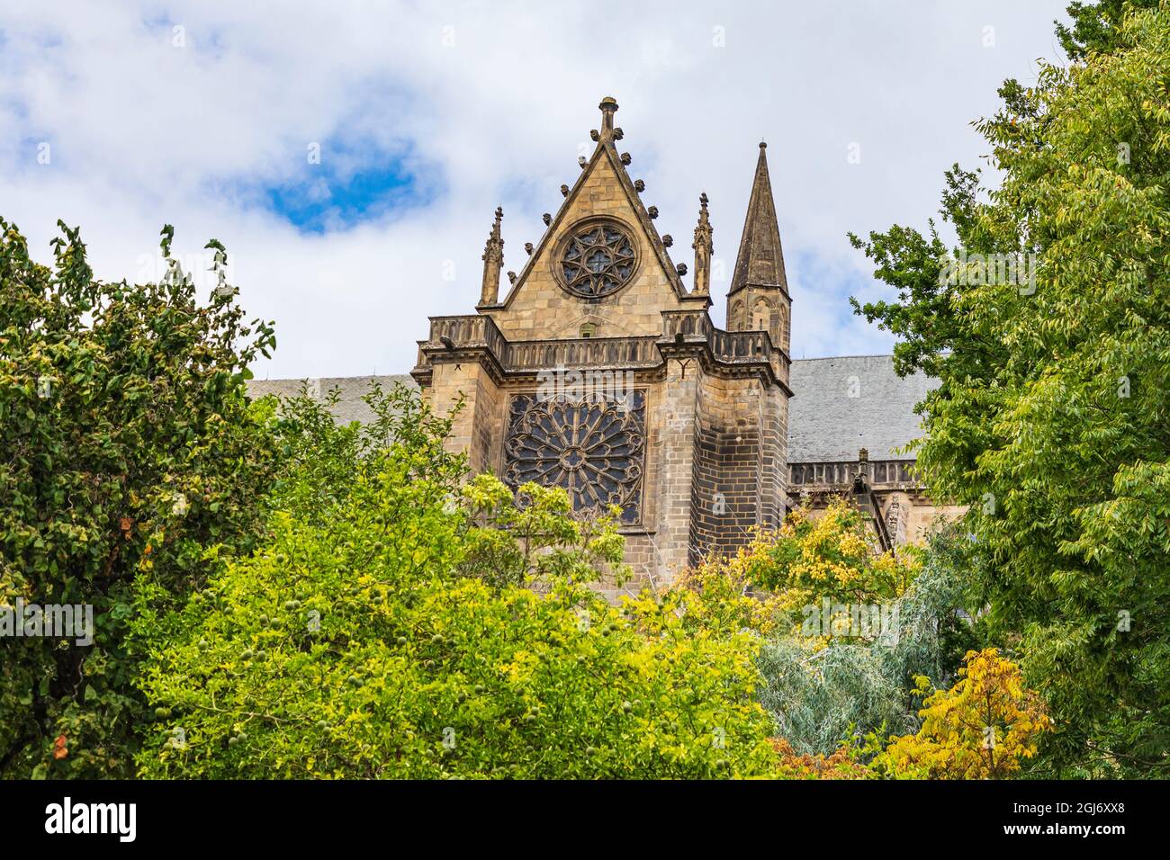 Europe, France, Haute-Vienne, Limoges. The Cathedral in Limoges Stock ...