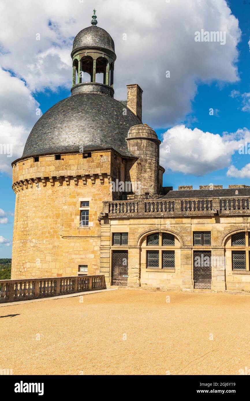 Europe, France, Dordogne, Hautefort. Hautefort Castle, Chateau de ...