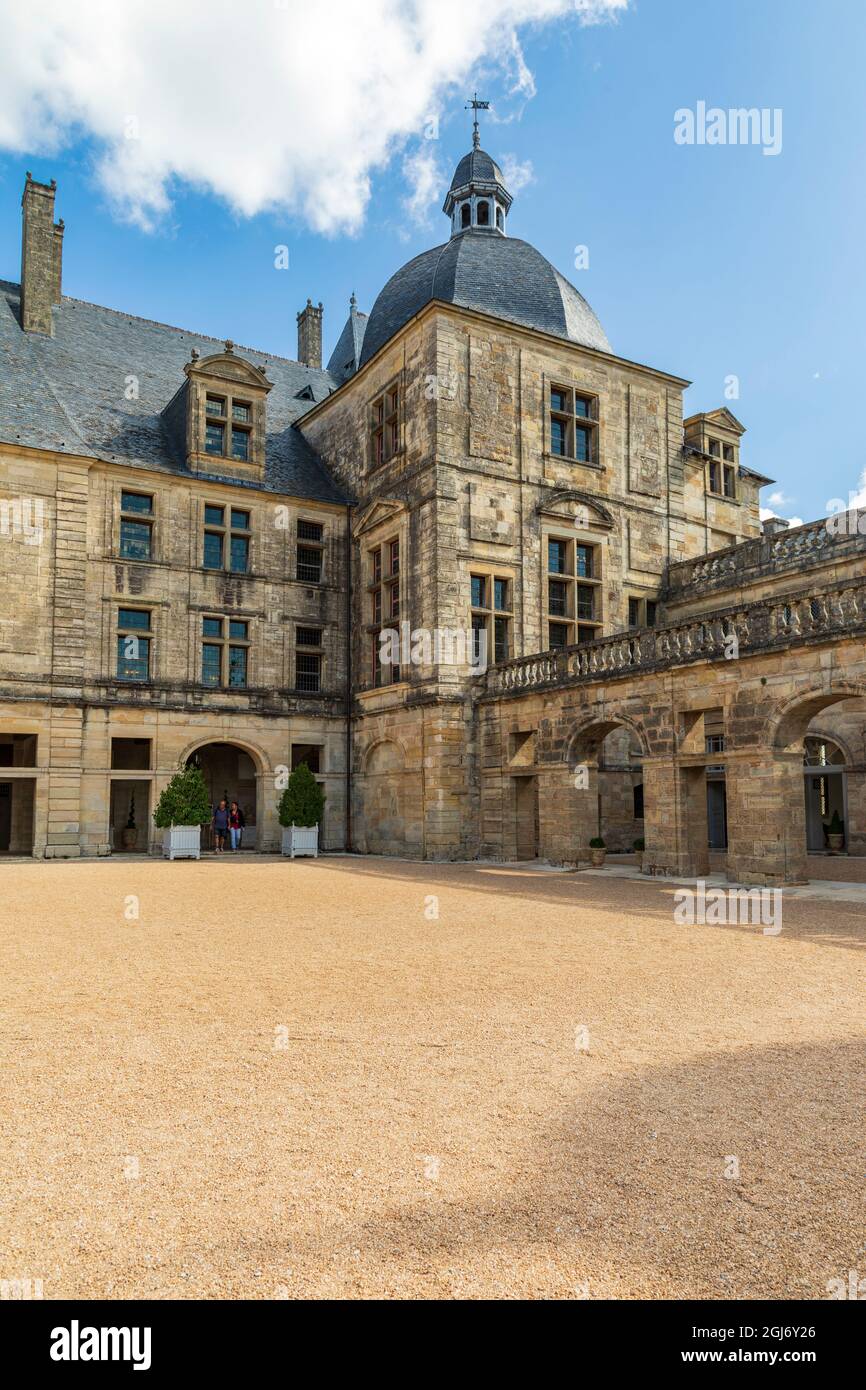 Europe, France, Dordogne, Hautefort. Hautefort Castle, Chateau de ...