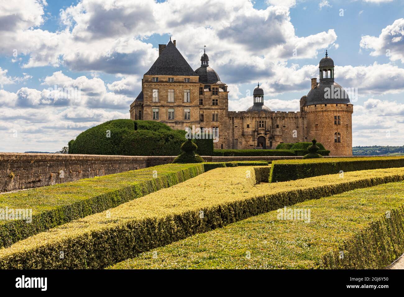 Europe, France, Dordogne, Hautefort. Hautefort Castle, Chateau de ...