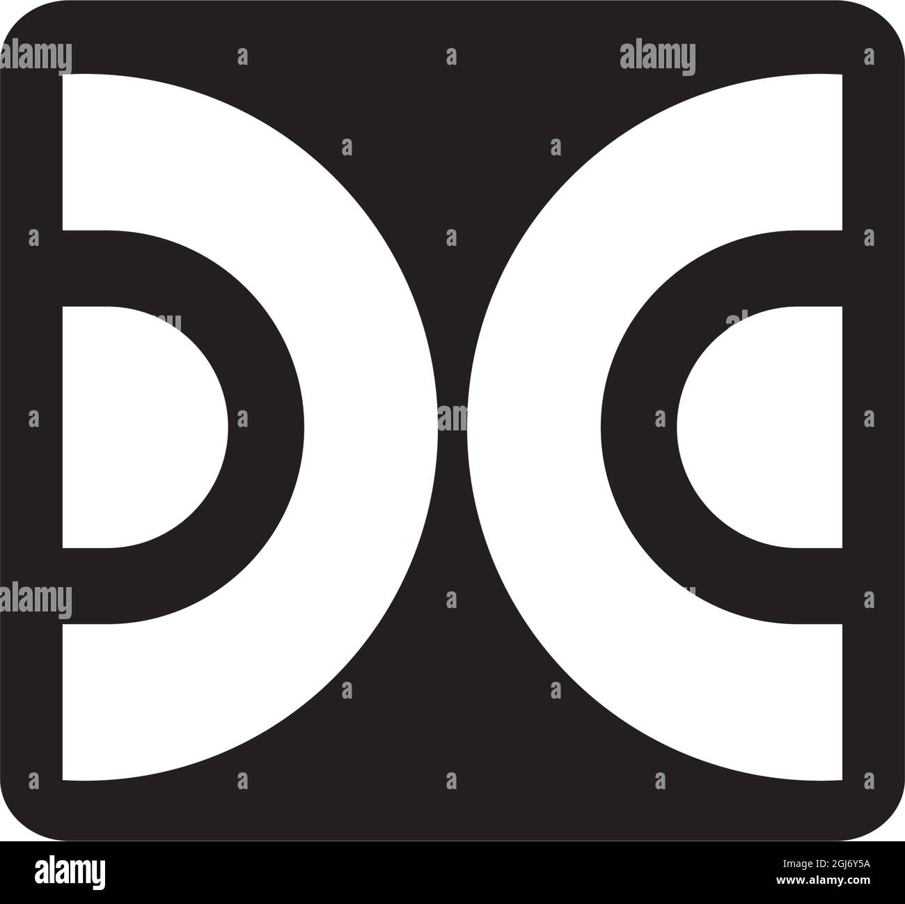 D letter initial icon vector logo design Stock Vector Image & Art - Alamy