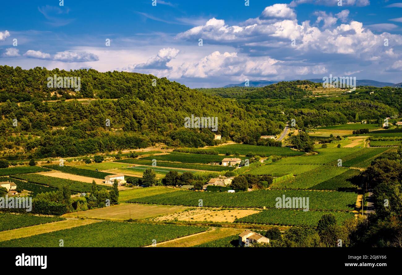Provence, vineyards, view from above Stock Photo - Alamy