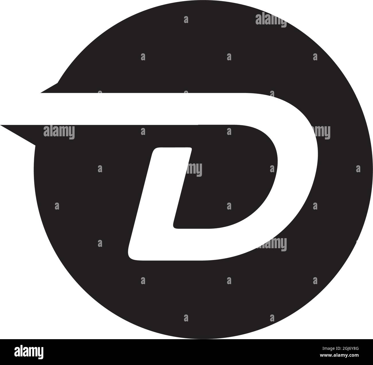 D letter initial icon vector logo design Stock Vector Image & Art - Alamy