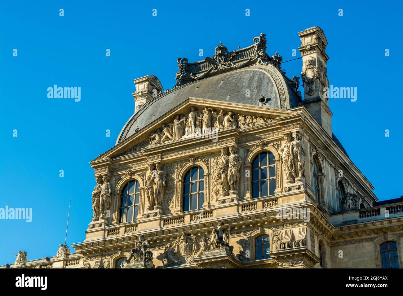 The Louvre, Paris, France. (Editorial Use Only Stock Photo - Alamy
