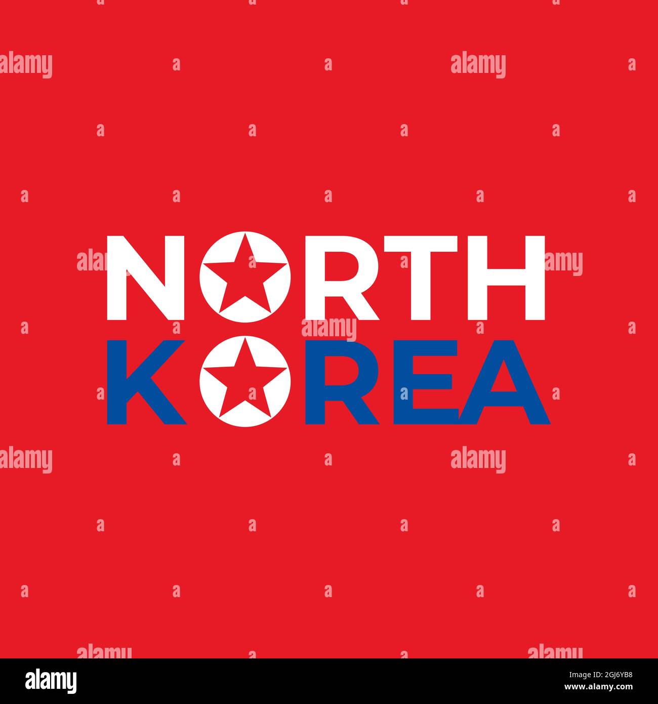 North Korea flag logo design vector template Stock Vector Image & Art ...