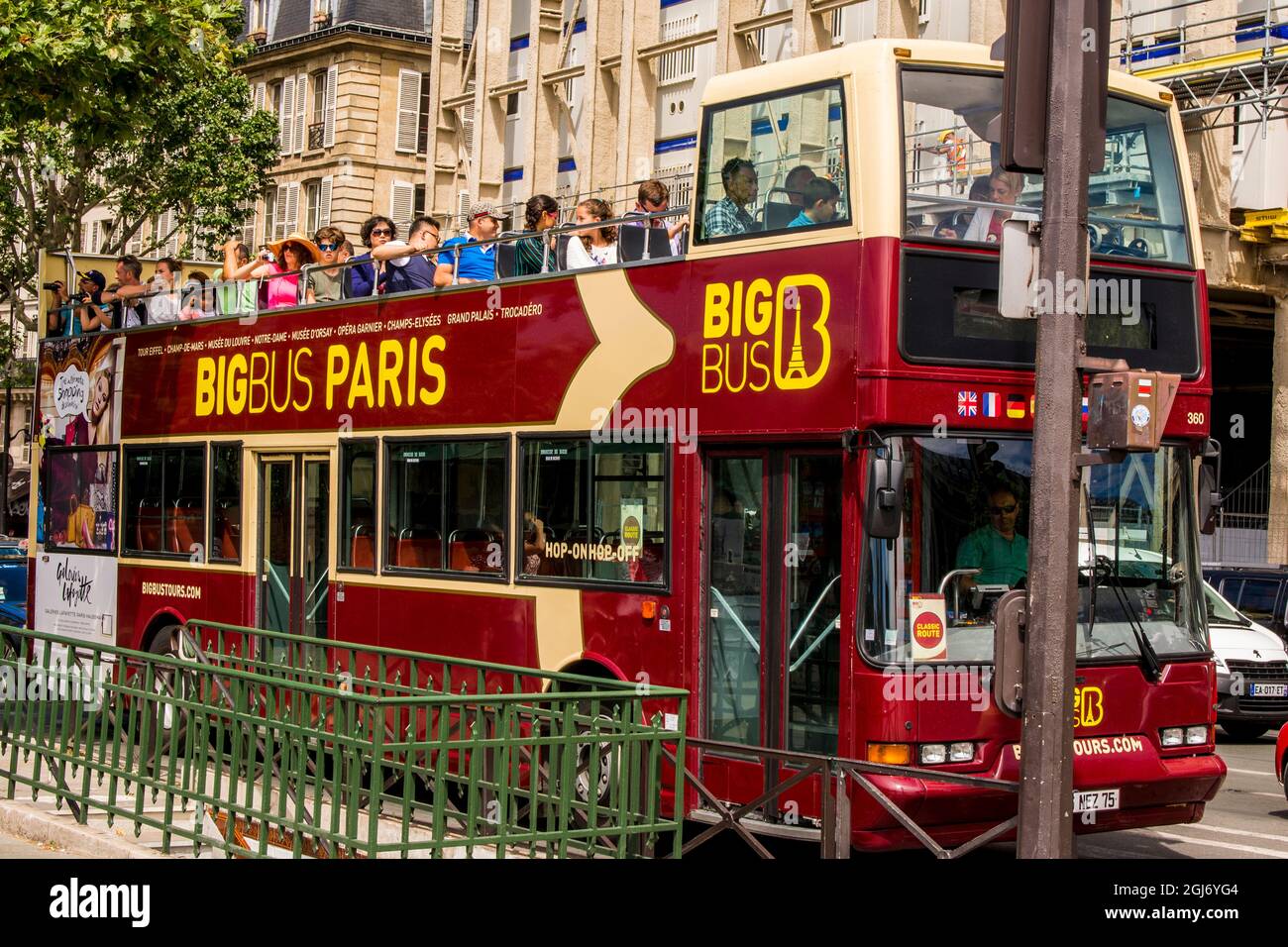 Local bus Paris, France. (Editorial Use Only Stock Photo - Alamy
