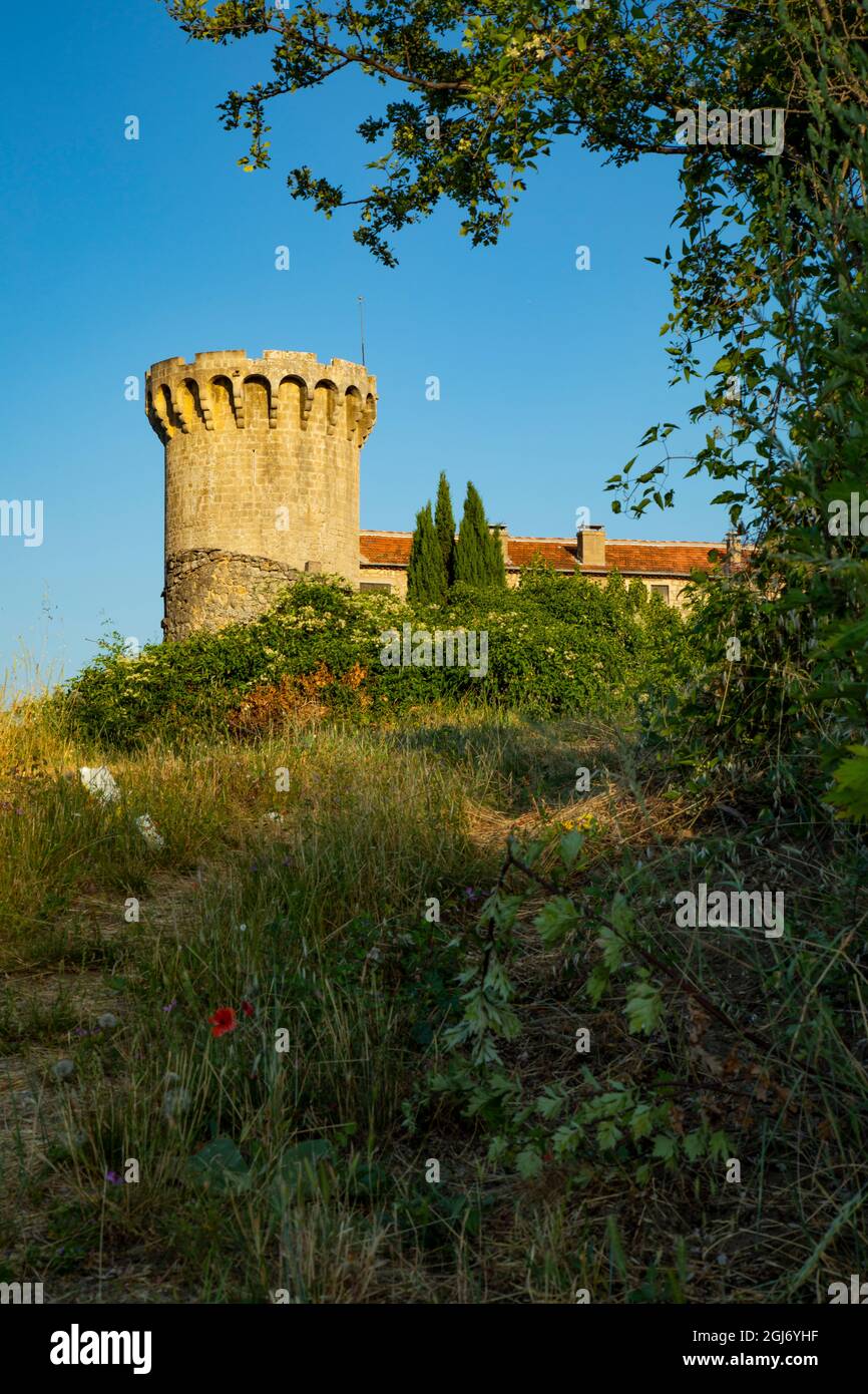 Old historic castle in Provence, France Stock Photo - Alamy