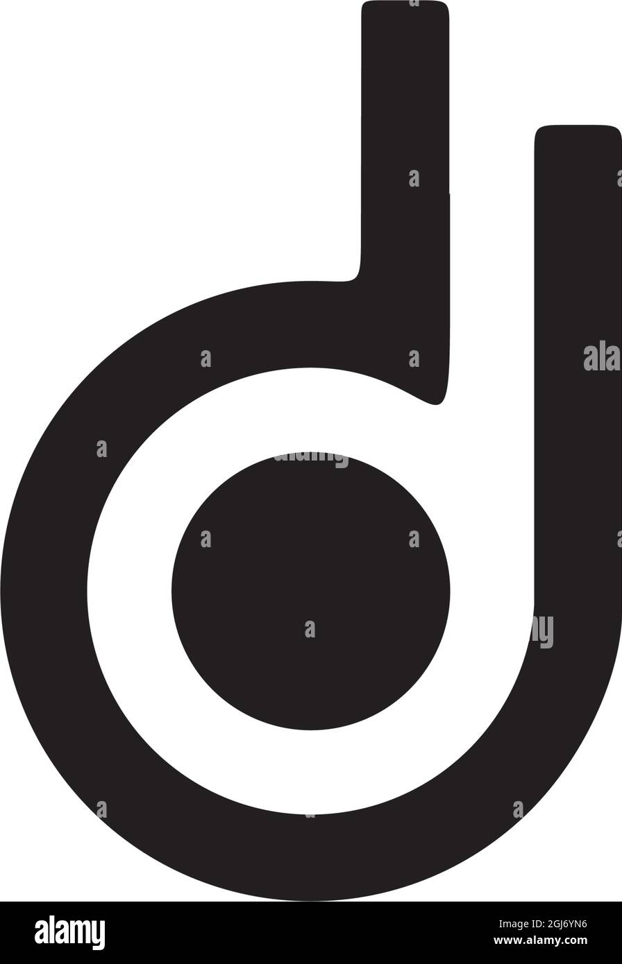 D letter initial icon vector logo design Stock Vector Image & Art - Alamy