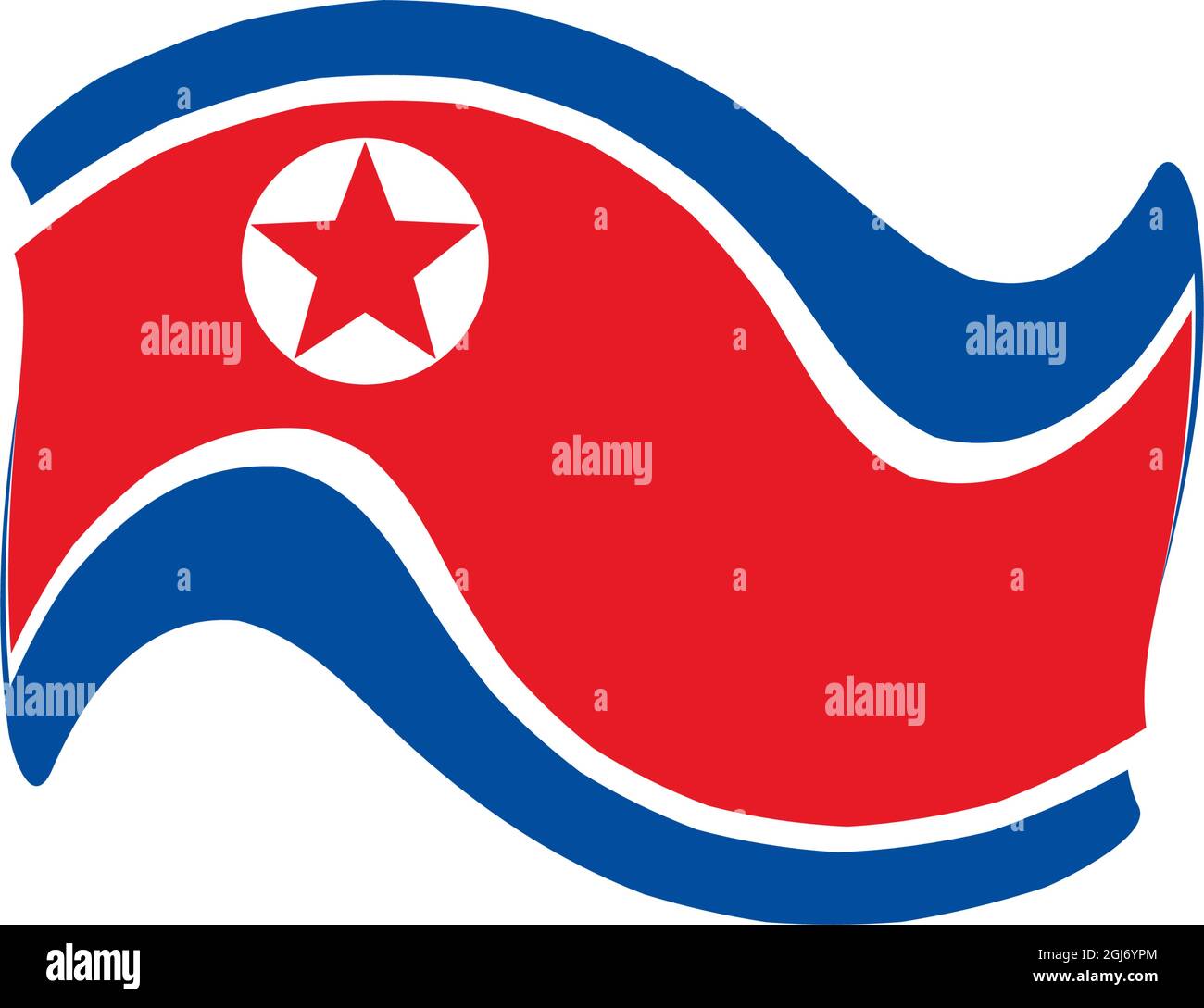 North Korea flag logo design vector template Stock Vector Image & Art ...