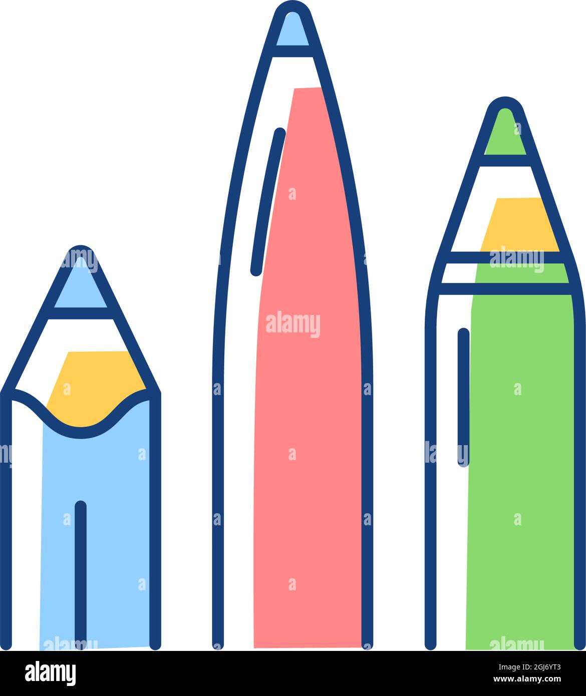 Mechanical pencils pens Stock Vector Images - Alamy