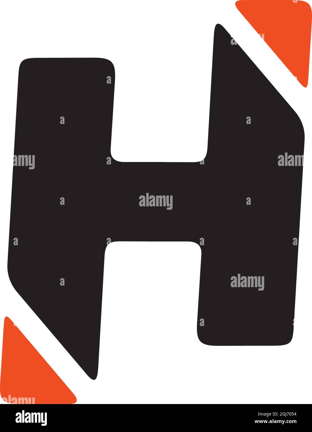 Simple H initial letter logo design vector template Stock Vector Image ...