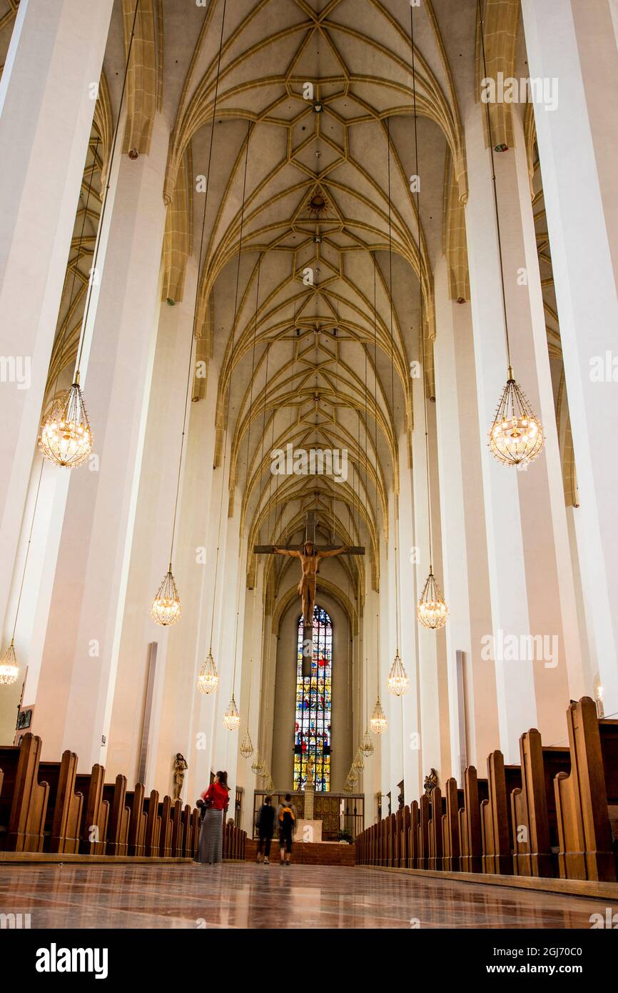 Interior of the Frauenkirche cathedral Munich, Bavaria, Germany Stock ...