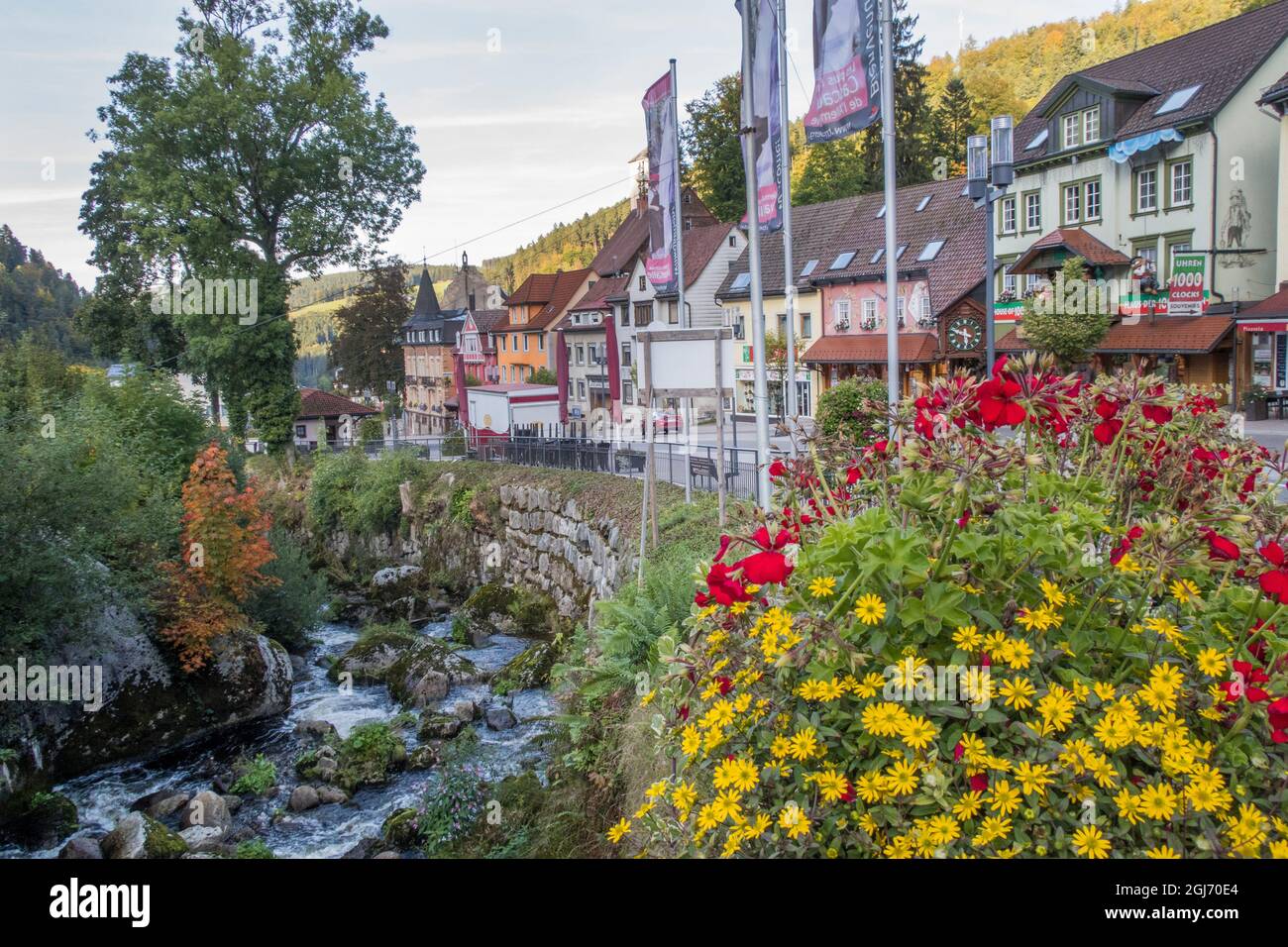 Triberg, Germany. German town famous for cuckoo clocks Stock Photo - Alamy