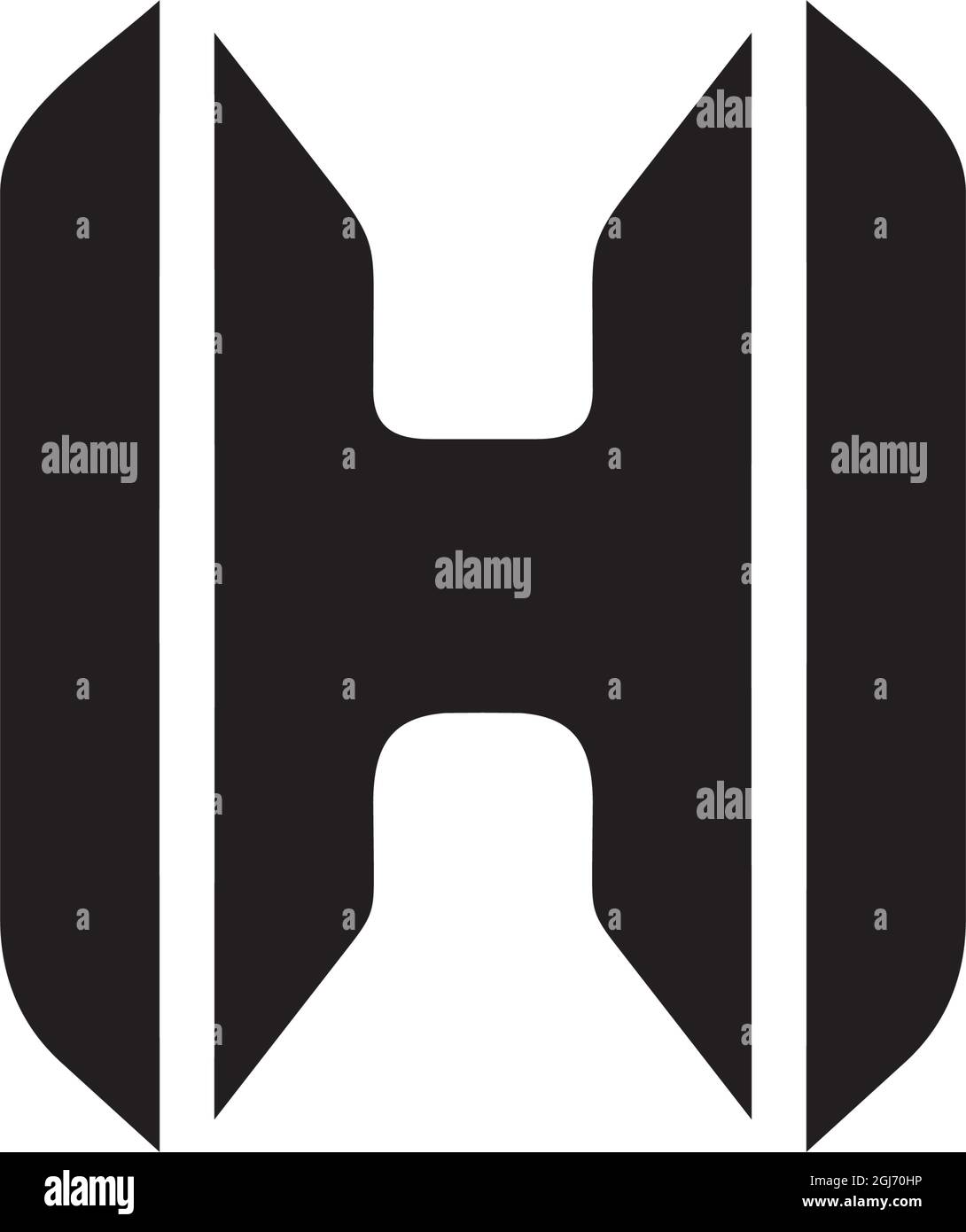 Simple H initial letter logo design vector template Stock Vector Image ...