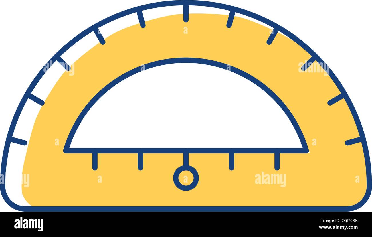 Protractor RGB color icon Stock Vector Image & Art - Alamy
