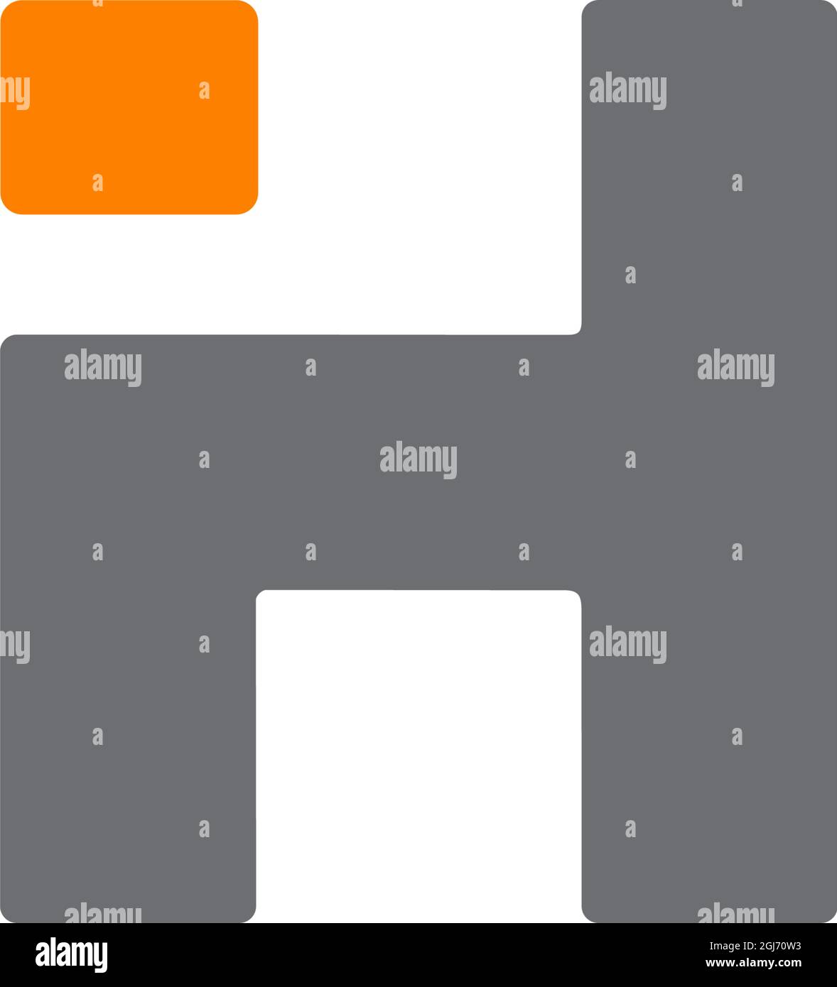 Simple H initial letter logo design vector template Stock Vector Image ...