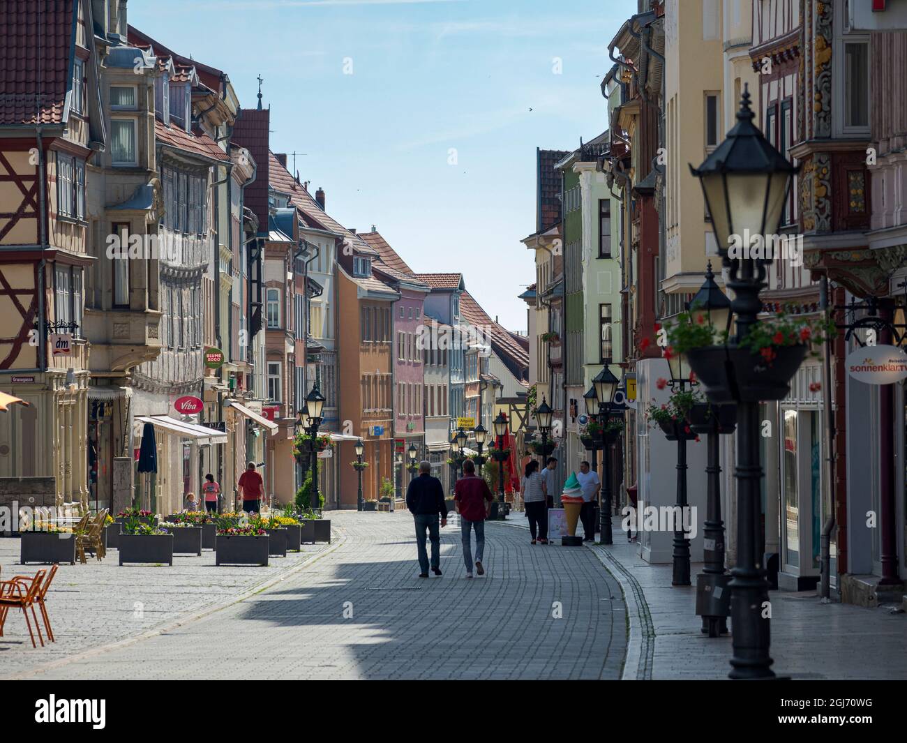 Old town houses built with traditional timber framing the medieval town ...