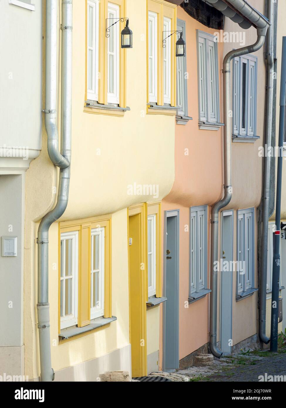 The medieval town Muehlhausen in Thuringia. Germany. (Editorial Use ...